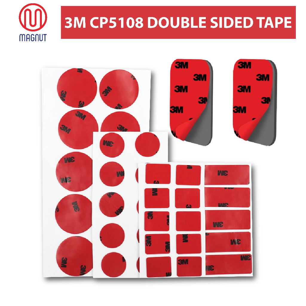 3M CP5108 Round & Rectangular Tape Double Sided Tape Foam Tape For Vehicle / Multipurpose Tape ...