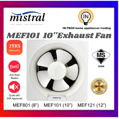 MISTRAL 10" WALL MOUNT EXHAUST FAN MEF-801 (KILANG KHIND) (SIRIM ...