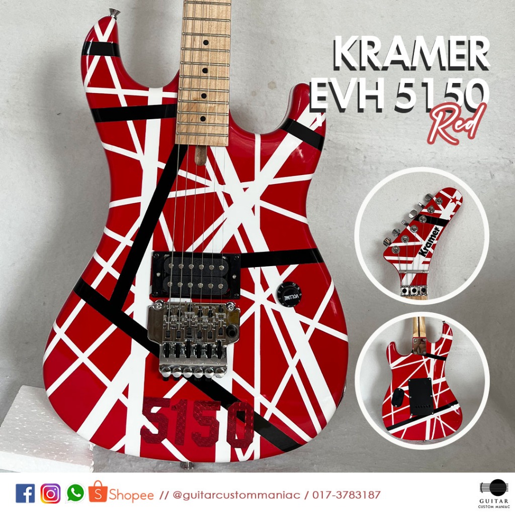 Pre Order Electric Guitar Custom Made - Kramer EVH 5150 | Shopee Malaysia