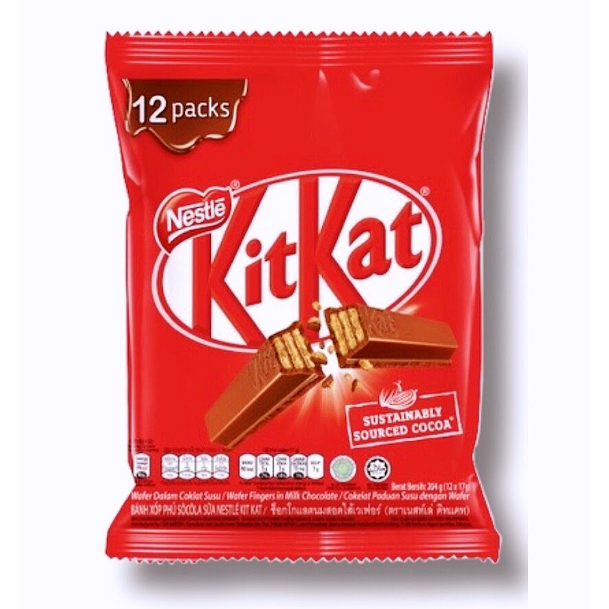 NESTLE Kit Kat 204gm (12 PACKS) | Shopee Malaysia