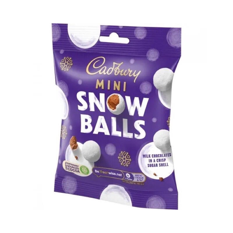 Cadbury Chocolate Mini Snow Balls 80g | Shopee Malaysia