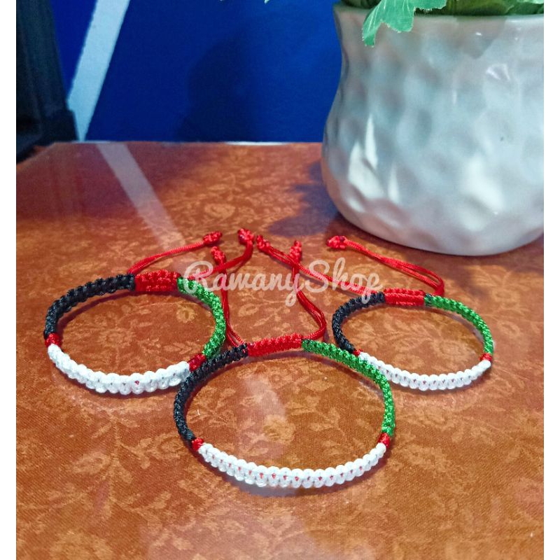 Palestine Flag Solidarity Bracelet Gelang bendera | Shopee Malaysia