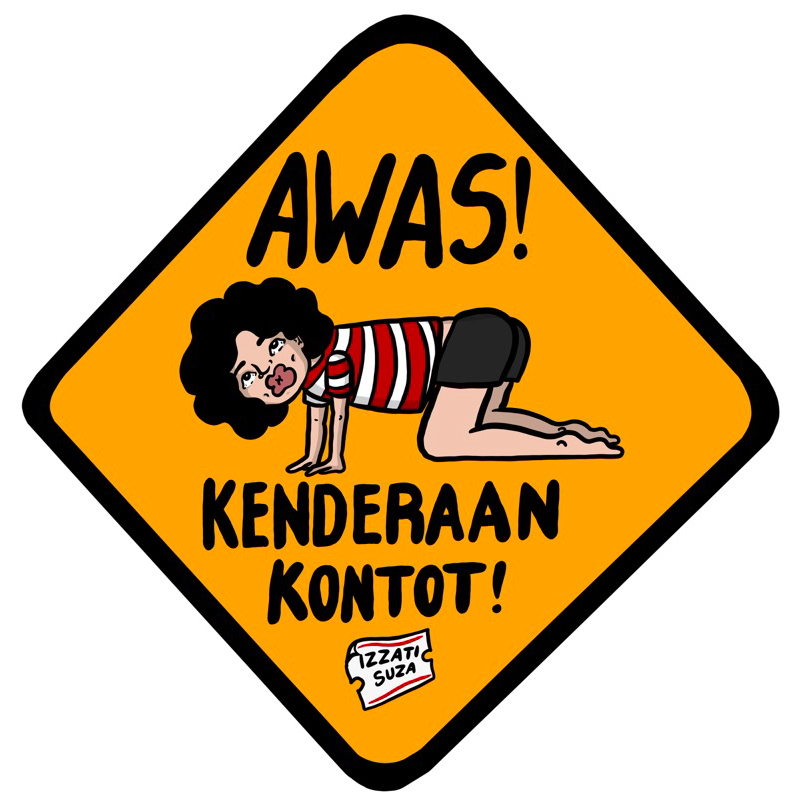 Kenderaan Kontot Car Sticker | Shopee Malaysia