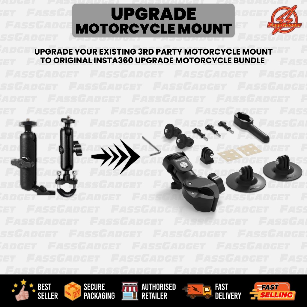 (🔥UPGRADE🔥) SIDE MIRROR / HANDLE BAR MOUNT TO UPGRADED INSTA360 ...