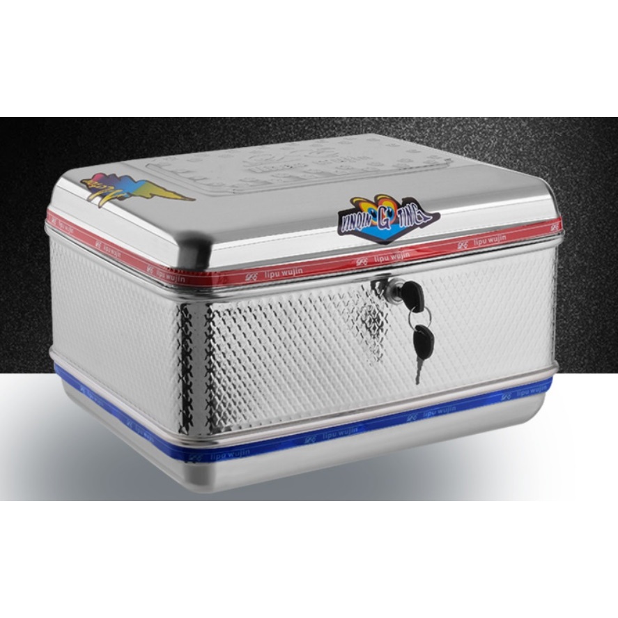 Ready Motorcycle Box Electric Stainless Steel Tail Scooter Trunk ...