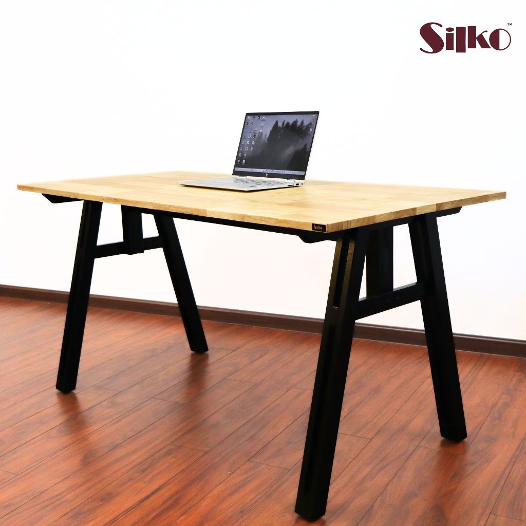 Silko Table made of 100% Solid Rubberwood with modern stable design ...