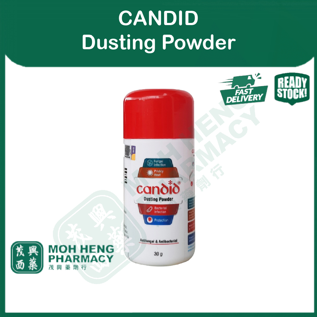 CANDID Dusting Powder (30g) Antifungal & Antibacterial (Exp 4/2026 ...