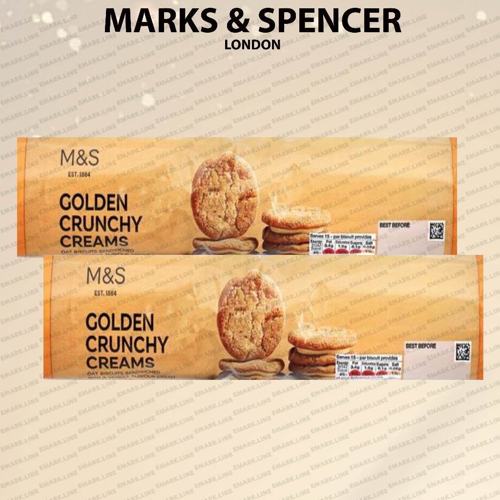 🌟 M&S Mark & Spencer Golden Crunchy Creams Cookies (single pack ...