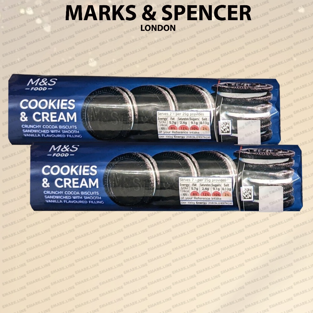 🌟 M&S Mark & Spencer Cookies & Cream (Single Pack) | Shopee Malaysia