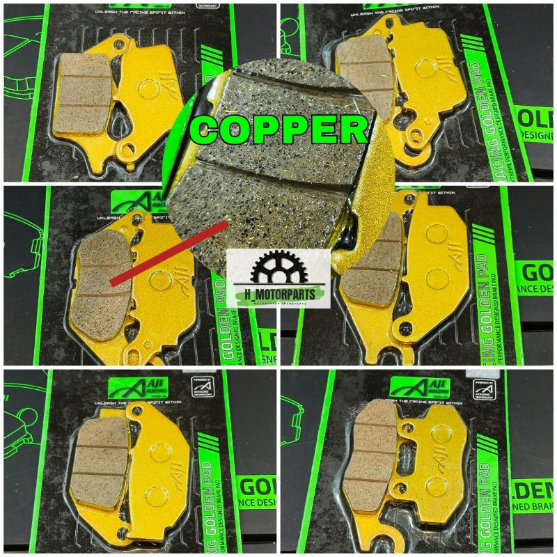 AJI RACING DISC BRAKE PAD LC135 Y15 Y16ZR RS150 NVX SRL115FI SOLARIZ ...