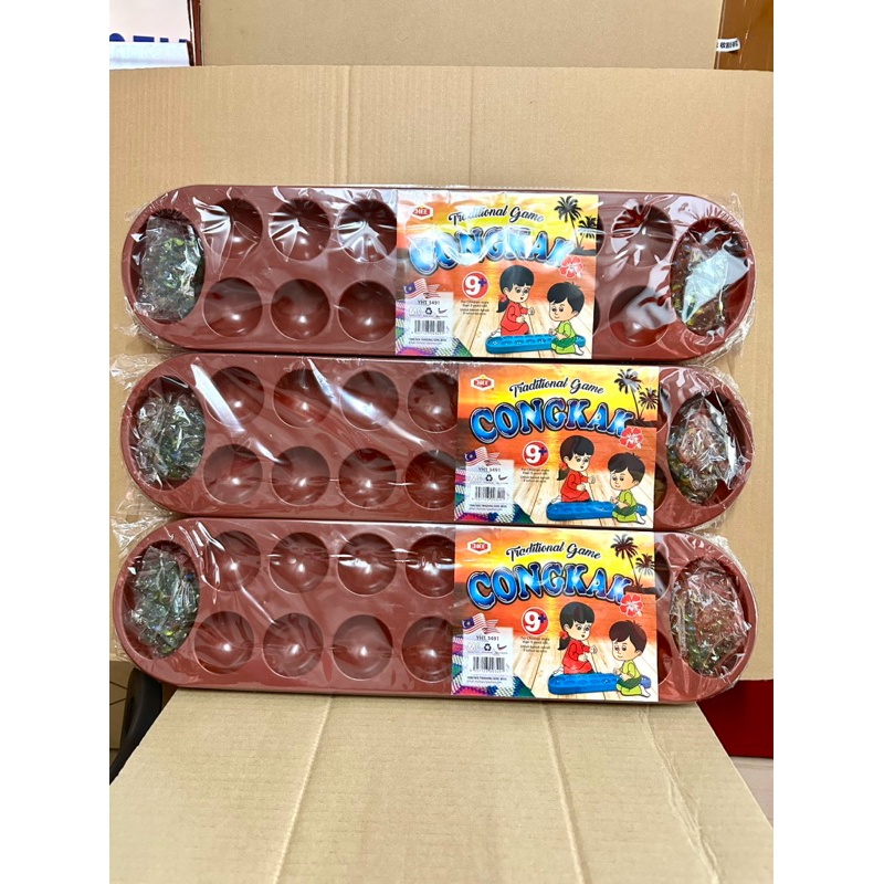 Congkak Traditional With 2 Pack Guli Congkak malaysia Mainan Kanak ...