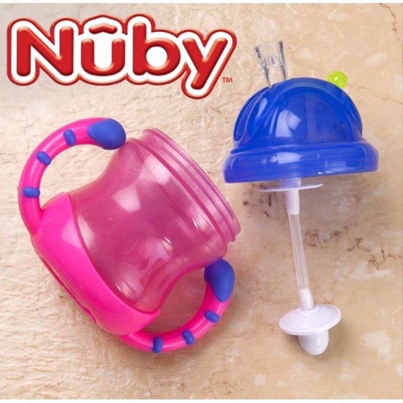 Nuby Flip N Sip 240ml/8oz Fat Straw Cup 12m+ Single Pack | Shopee Malaysia