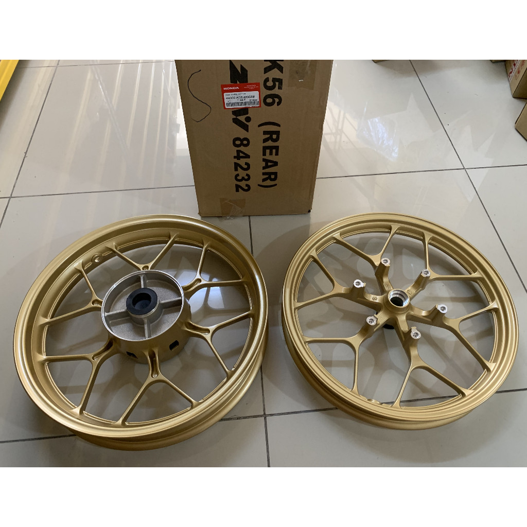 HONDA RS150 V2 SPORT RIM SET GOLD COLOUR ORIGINAL HONDA | Shopee Malaysia