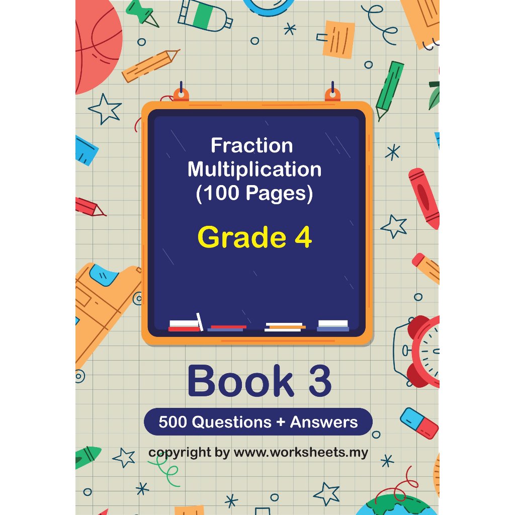 IGCSE Mathematics Worksheets: Fraction Multiplication Worksheets 1500 Q ...