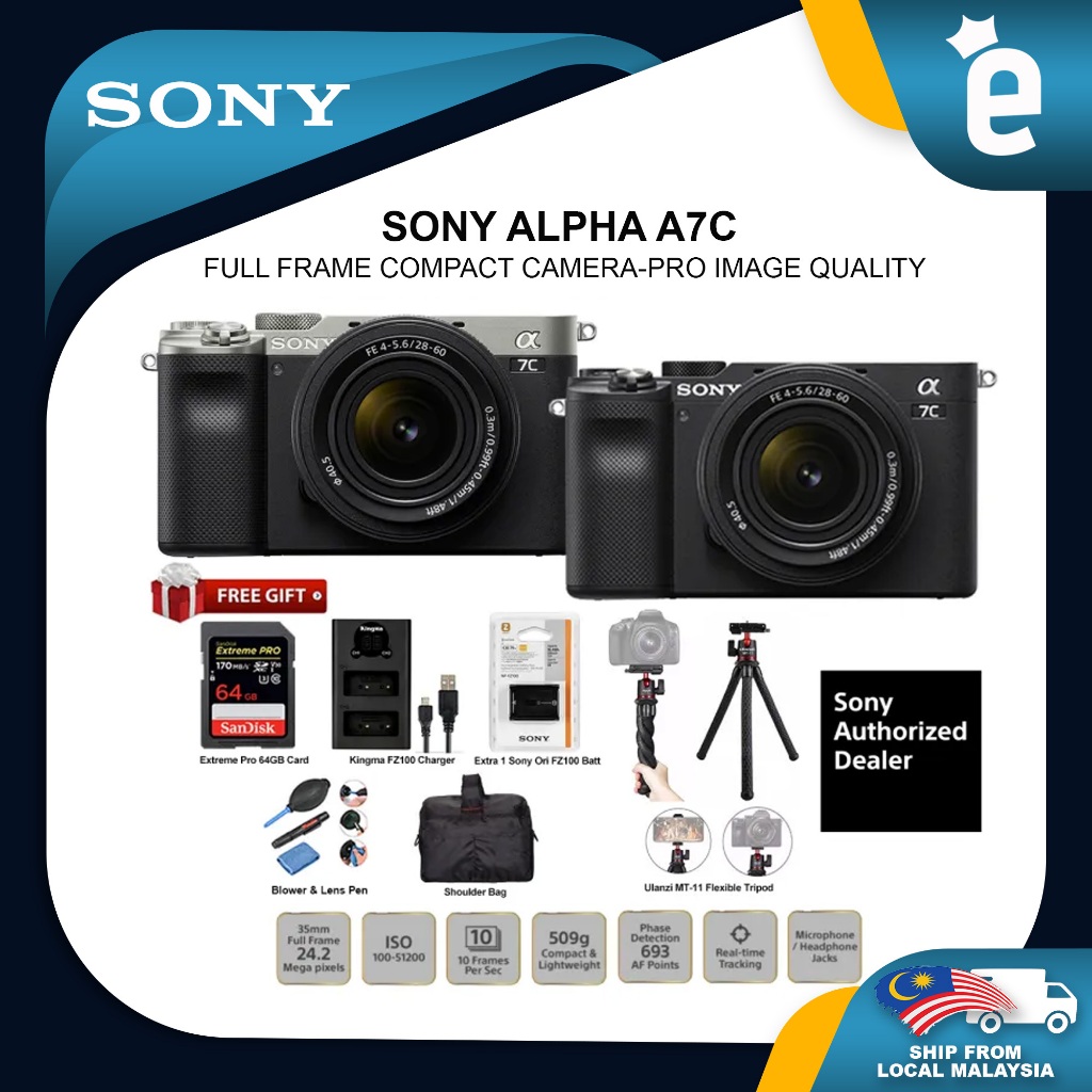 Sony Alpha A7C/A7 C Body & Kit Full frame Compact camera-Pro image ...