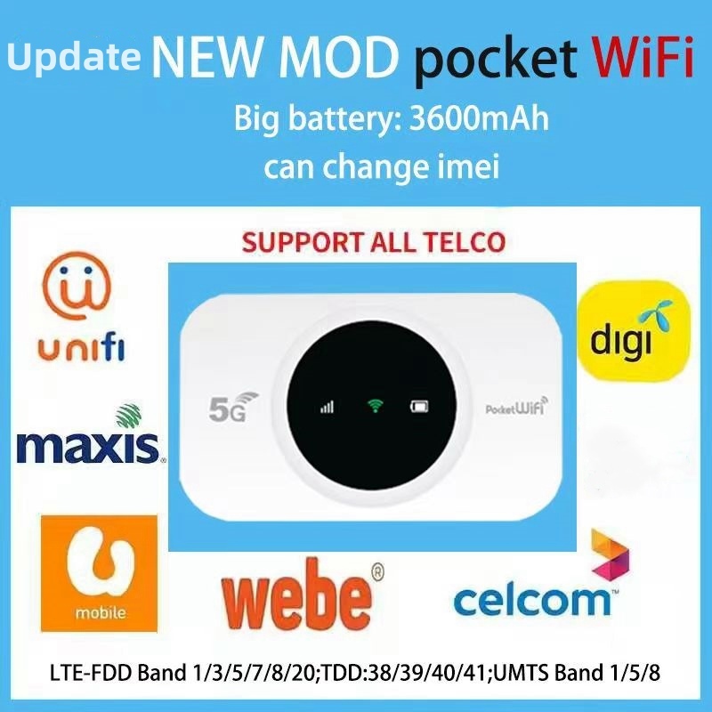 2023 NEW Mifi Modified Unlocked Wifi Modem Pocket Mifi Router Support ...