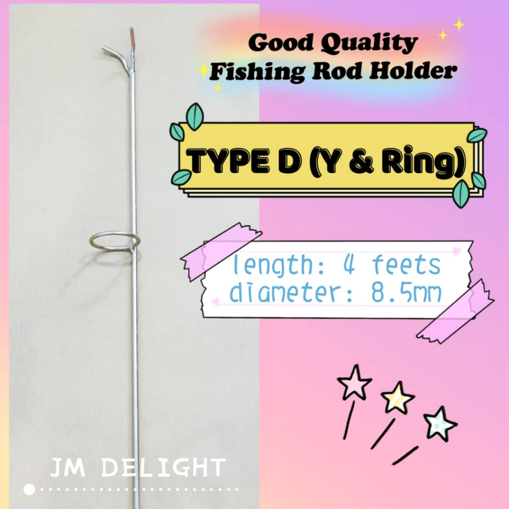 GOOD QUALITY Fishing Rod Stand 🐟Holder Metal Steel Fishing Rod Bracket ...