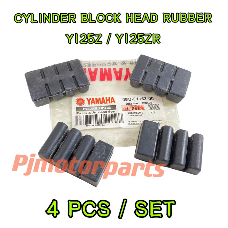 YAMAHA Y125Z / Y125ZR NEW ( 4 PCS / 1 SET ) CYLINDER HEAD BLOCK RUBBER ...