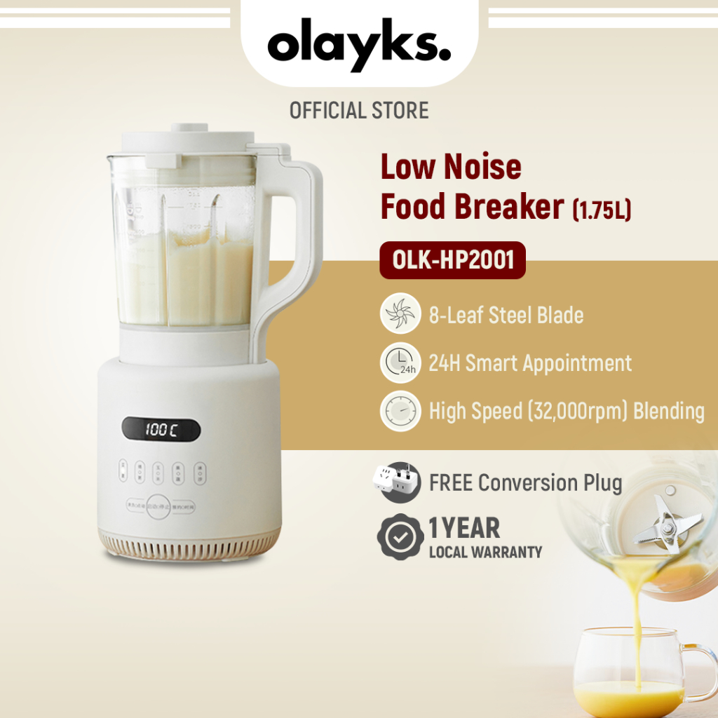 Olayks Low Noise Food Breaker Food Processor Soymilk Maker (1.75L) 多功能 ...