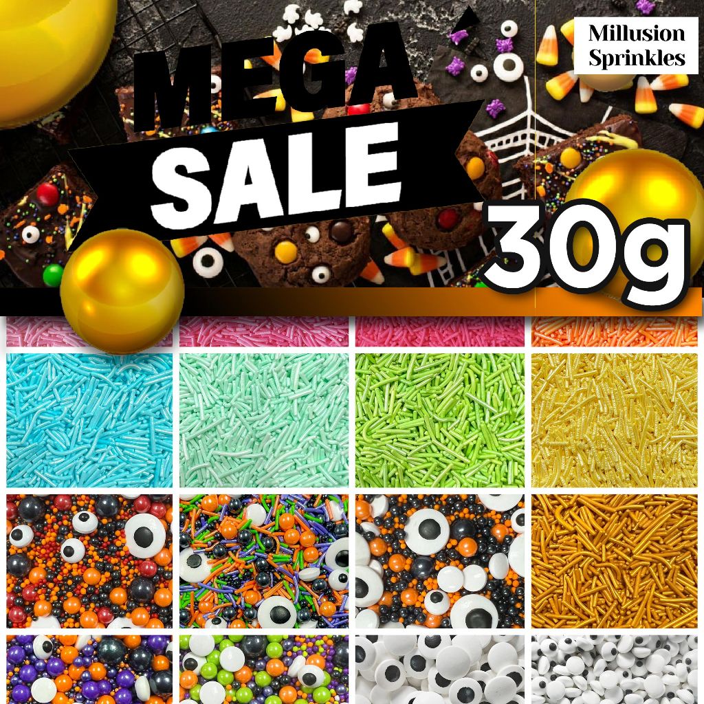 [Millusion] Halloween Small Eyes Sprinkles Cake Decoration Sprinkle ...