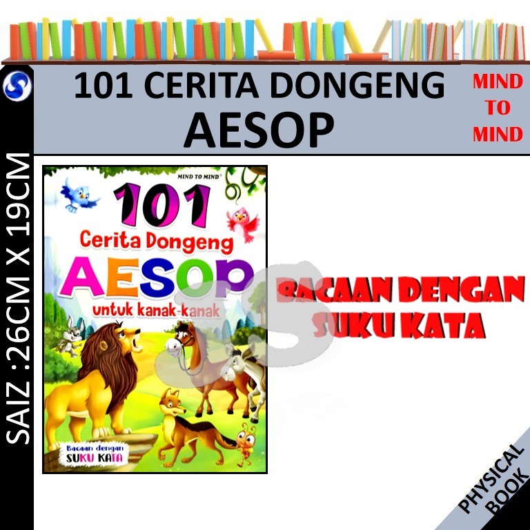 101 CERITA DONGENG AESOP UNTUK KANAK-KANAK KULIT KERAS BACAAN DENGAN ...