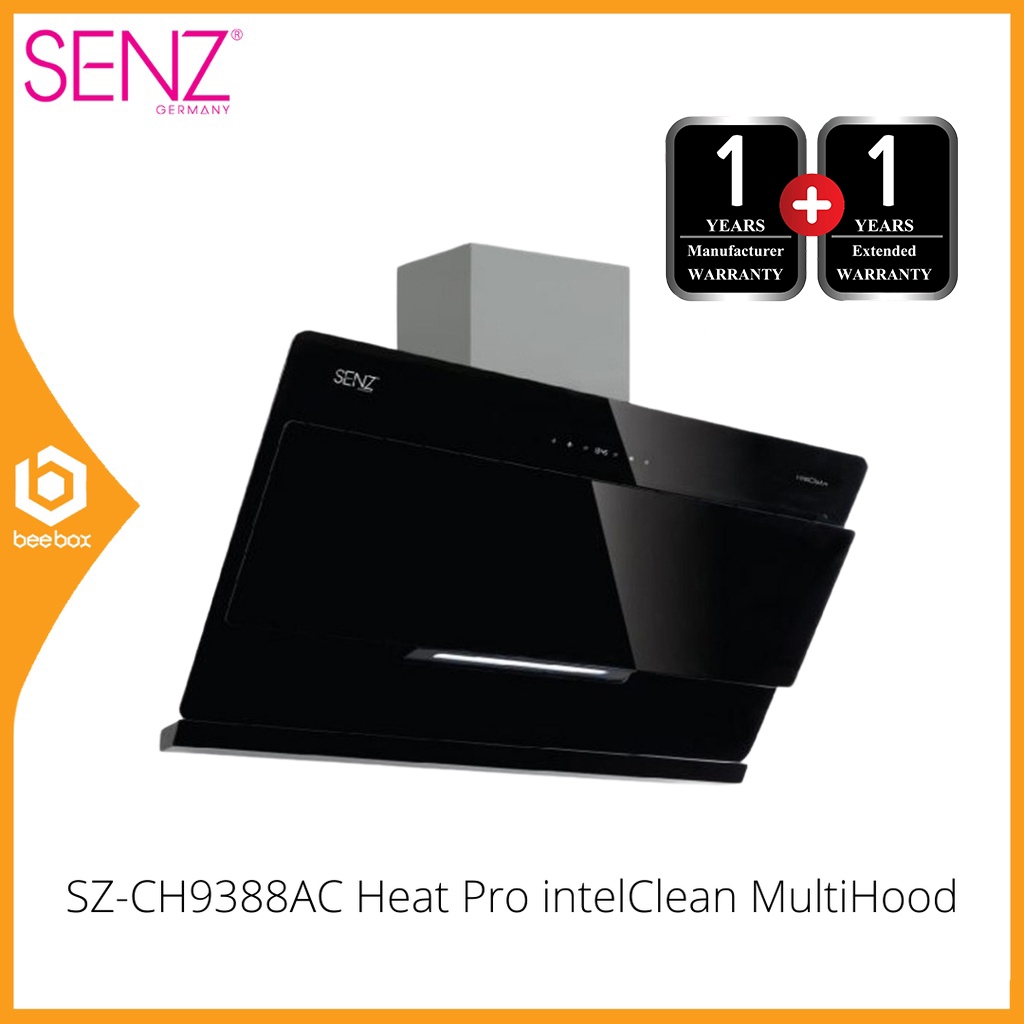Senz Chimney Hood HeatPro IntelClean Multihood Cooker Hood 1400m3/h ...