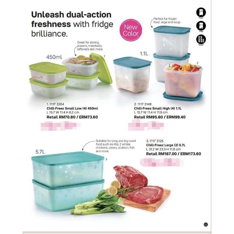Tupperware Chill freeze All size | Shopee Malaysia