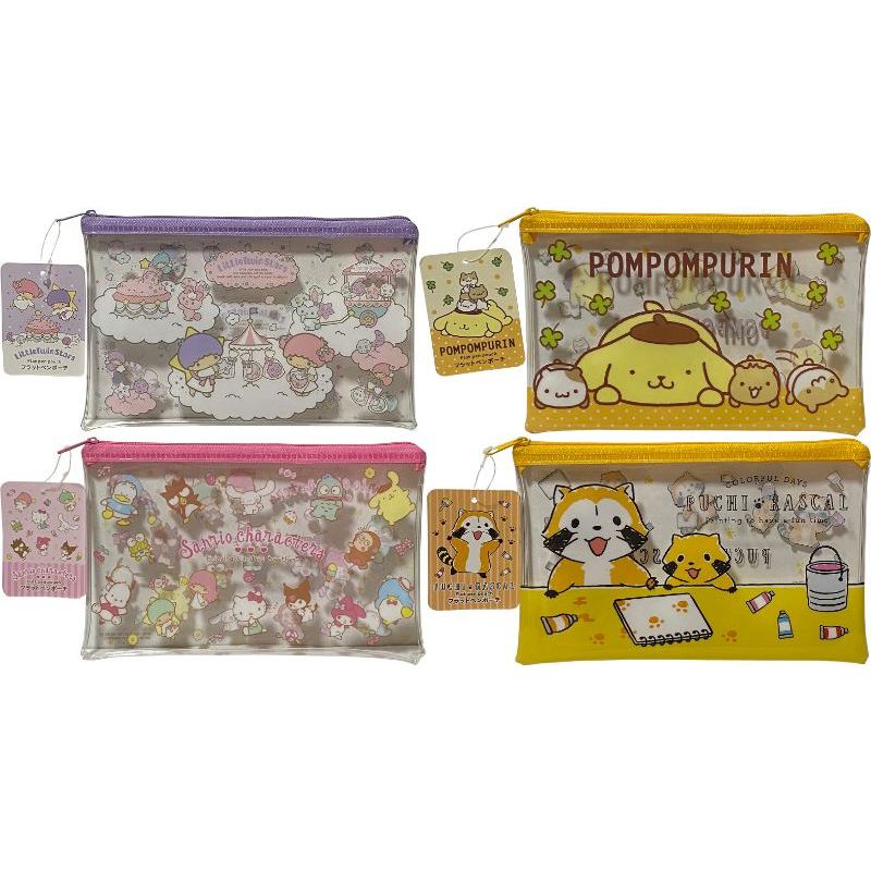 【Direct from Japan】Sanrio, Japan Anime Flat vinyl Zipper Pen Case Multi ...