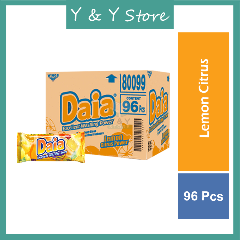 [CARTON DEAL] DAIA BAR DETERGENT LEMON CITRUS (150G×96PCS) | Shopee ...