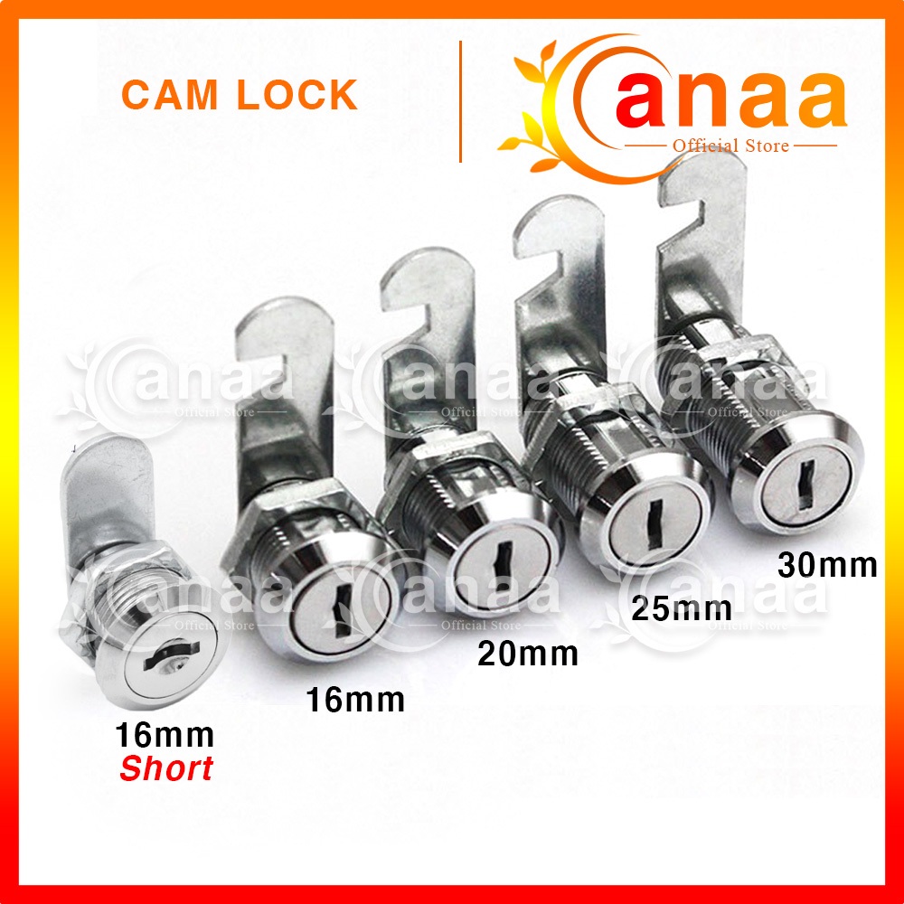 ANAA Cam Lock Mailbox Drawer Cabinet Cupboard Locker 16mm 20mm 25mm ...