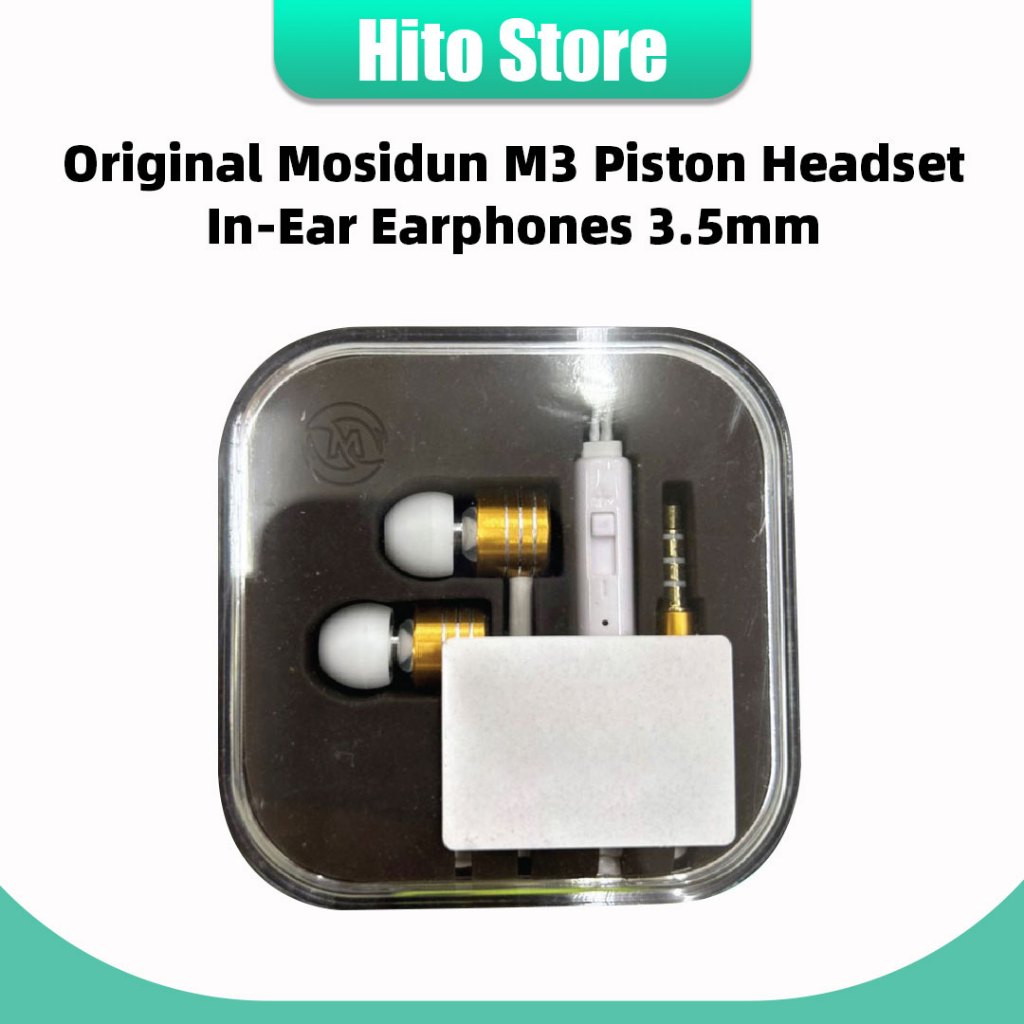 Original Mosidun M3 Piston Headset In-Ear Earphones 3.5mm 【random color ...