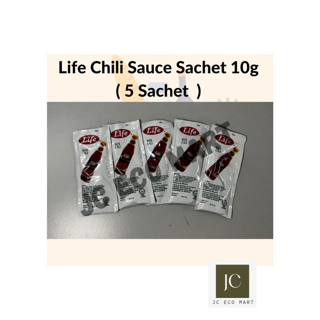 Life Chili Sauce Sachet 10g ( 5 Sachet / 10 Sachet / 20 Sachet ) | Sos ...