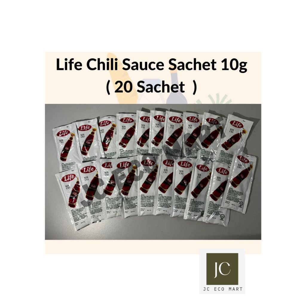 Life Chili Sauce Sachet 10g ( 5 Sachet / 10 Sachet / 20 Sachet ) | Sos ...
