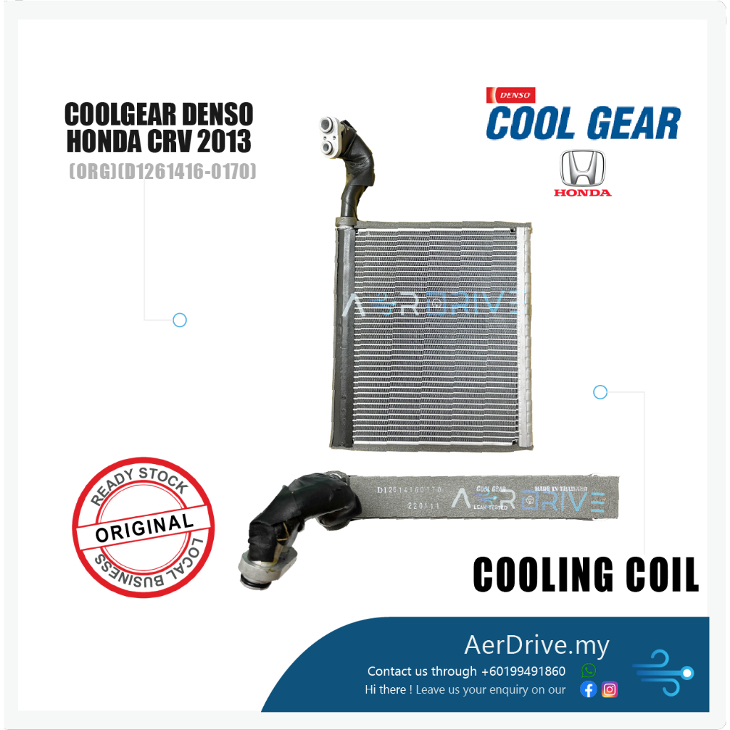 ORIGINAL DENSO COOLGEAR HONDA CRV 2013 Cooling Coil 0170 | Shopee Malaysia