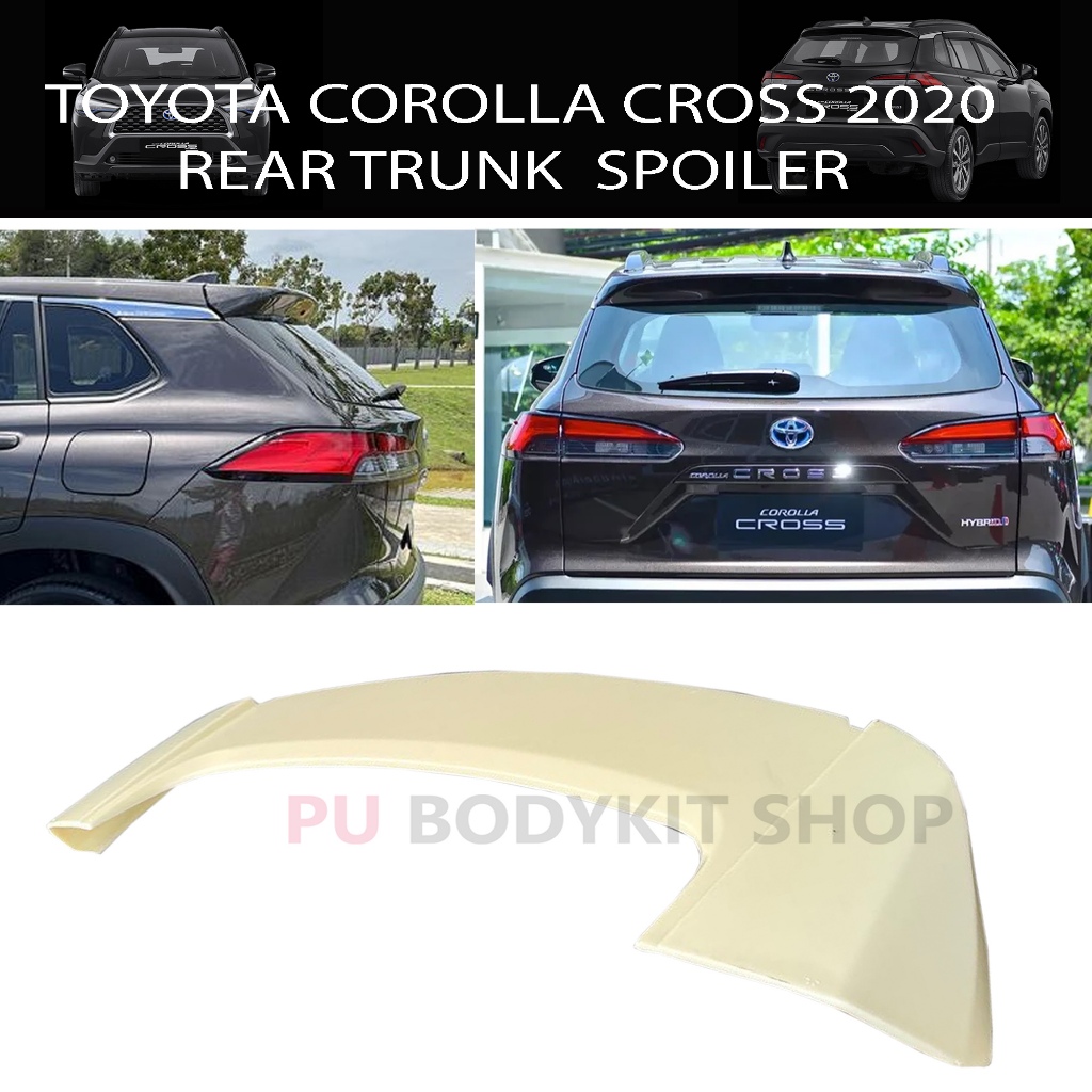 TOYOTA COROLLA CROSS 2020 REAR TRUNK SPOILER ABS SKIRT LIP BODYKIT ...
