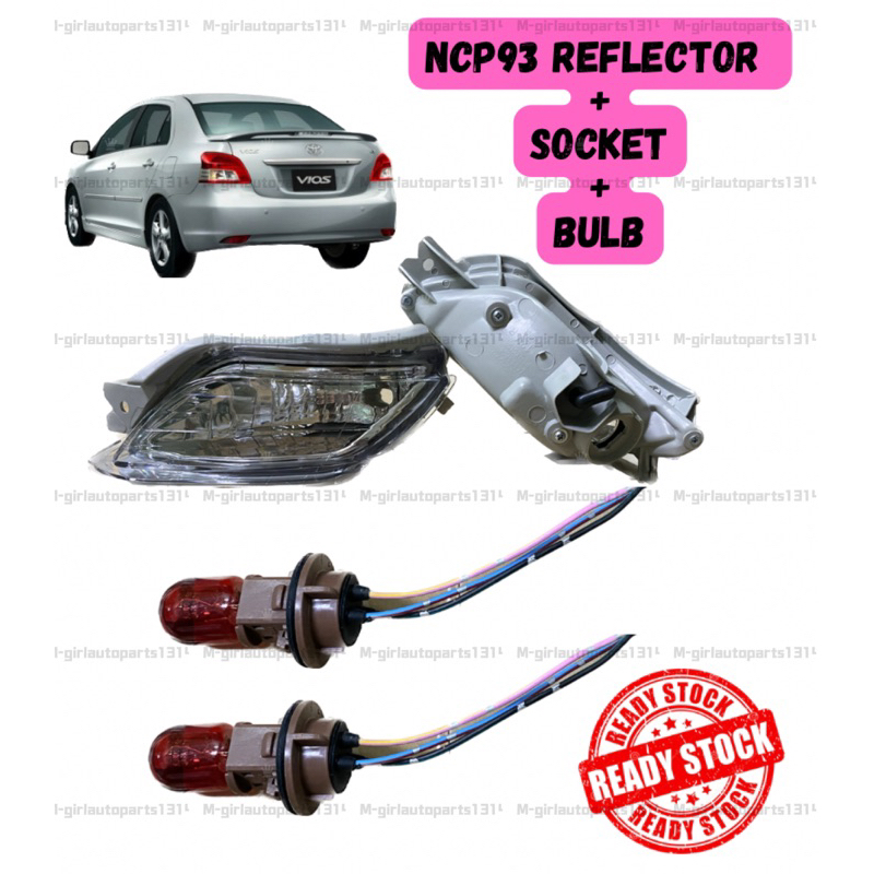 ALBINO Toyota Vios NCP93 Dugong 2008 Red Back Bumper Safety White ...