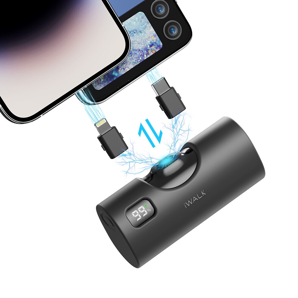 iWALK Link Pod X Portable Powerbank Mini size Easy Carry 2in1 Lightning ...