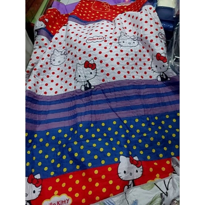 CLEAR STOCK~Cadar 3In1 Patchwork Saiz Queen/Single Corak Kartun/Bunga ...
