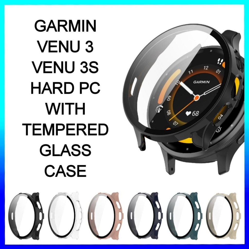 Garmin Venu 3 / Venu 3s Hard Pc With Tempered Glass Full Coverage Case ...