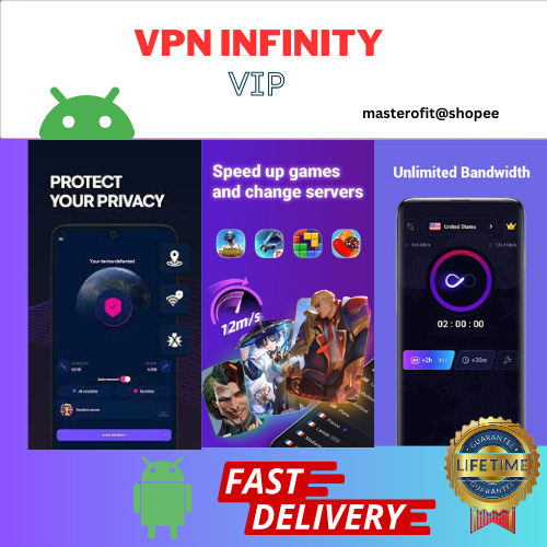 🌐 LIFETIME VPN Inf (VIP Features Unlocked) for Android 📱 | Shopee Malaysia