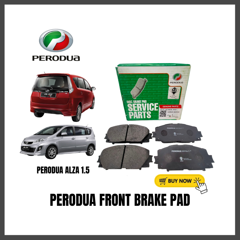 Perodua Front Brake Pad Perodua Alza 2014-2022 1.5 Toyota Vios Ncp93 ...