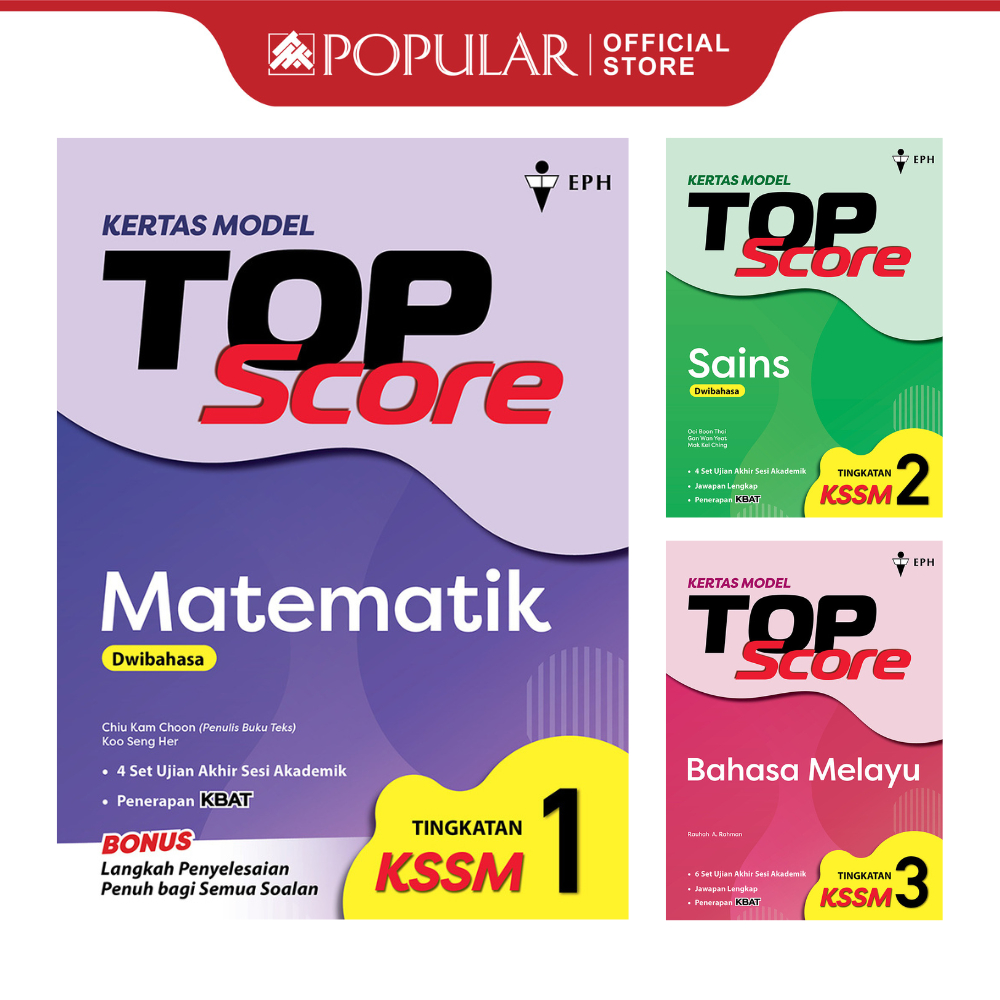EPH Kertas Model Peperiksaan Kertas Model Top Score BM/BI/Mate/Sains ...