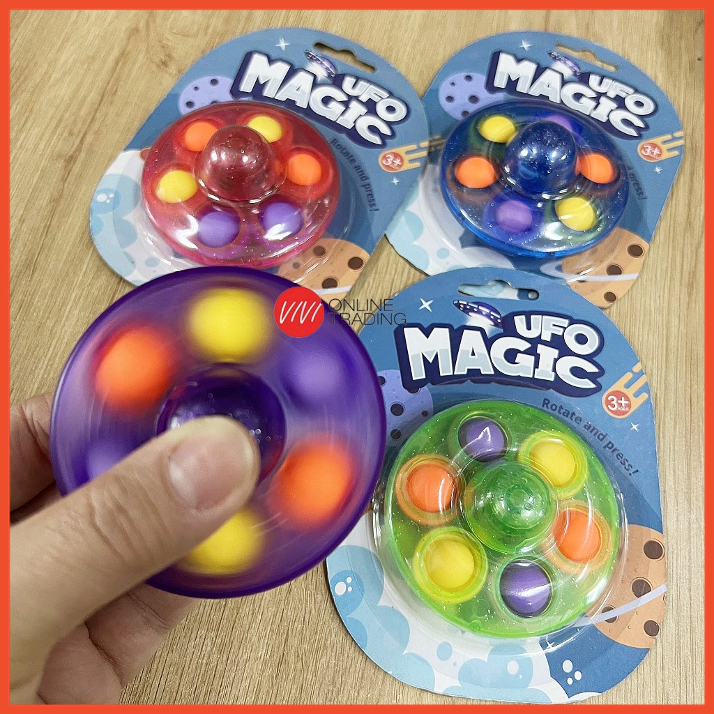 UFO Magic Spinning Pop It Rotation Fidget Spinner | Shopee Malaysia