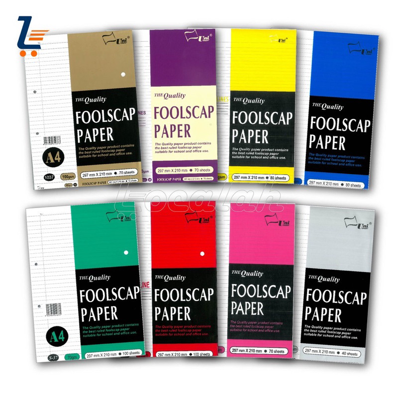 Uni 70gsm/80gsm/100gsm Foolscap Paper / Exam Sheet / Kertas Kajang ...