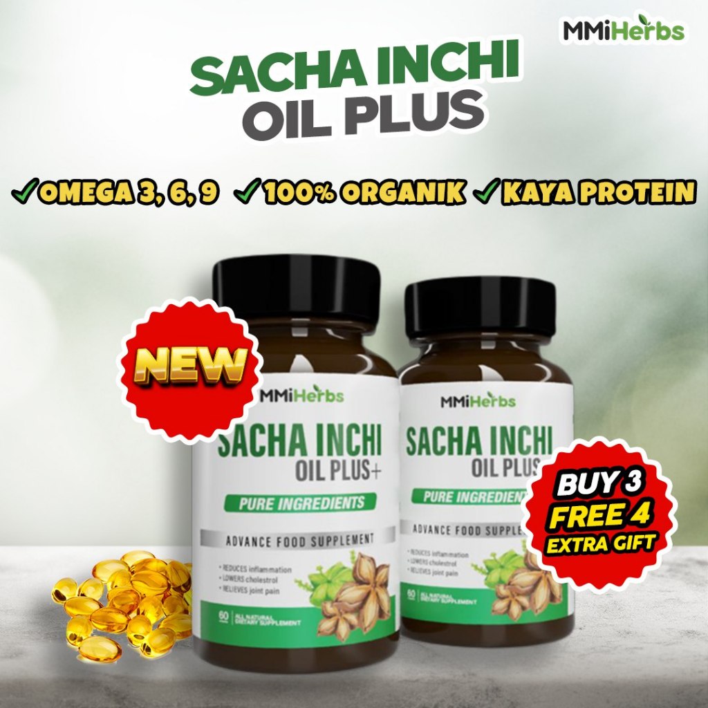 Sacha Inchi Oil Premium Softgel Omega Sancha Inci 3 6 9 Vitamin A E ...