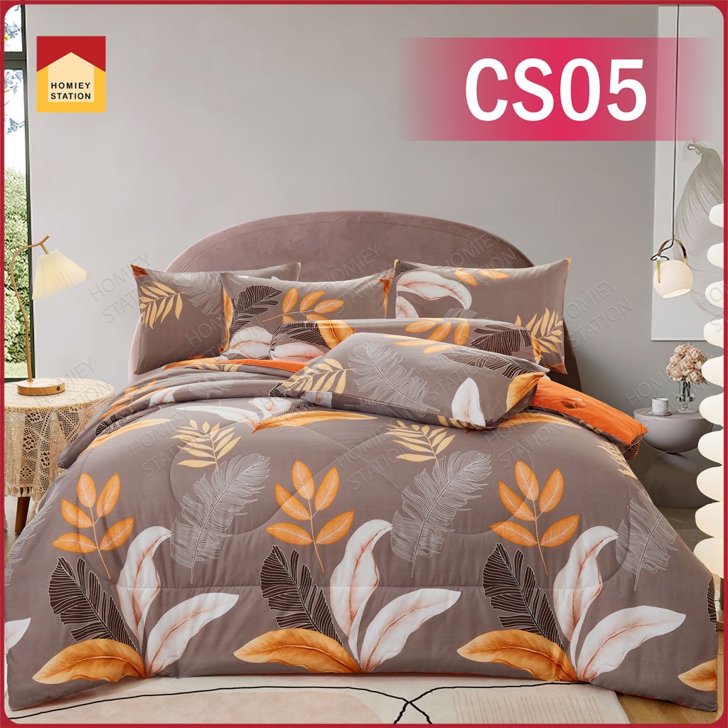 7IN1 Comforter Set Cadar with Selimut Bercorak Super Single/Queen/King ...