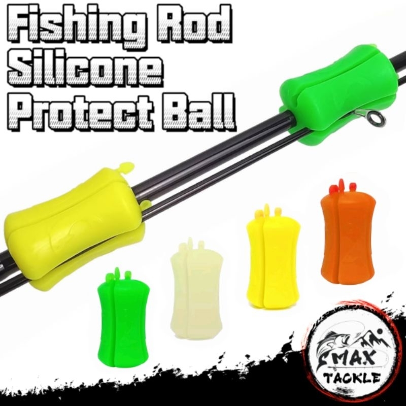 Fishing Rod Fixed Ball Silicone Rod Ball Protection Anti-Collision ...