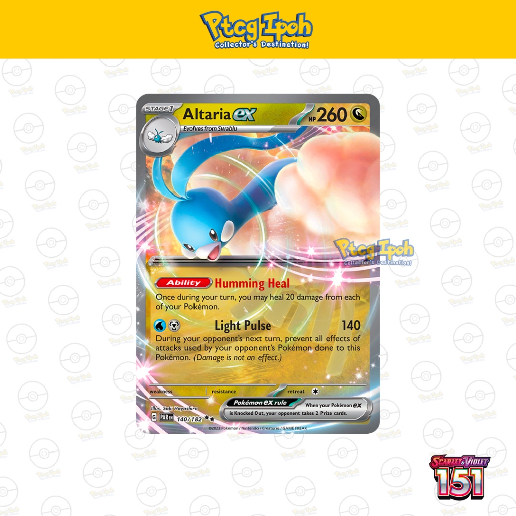 [Pokémon TCG] Paradox Rift: Altaria ex - 140/182 - Ultra Rare | Shopee ...
