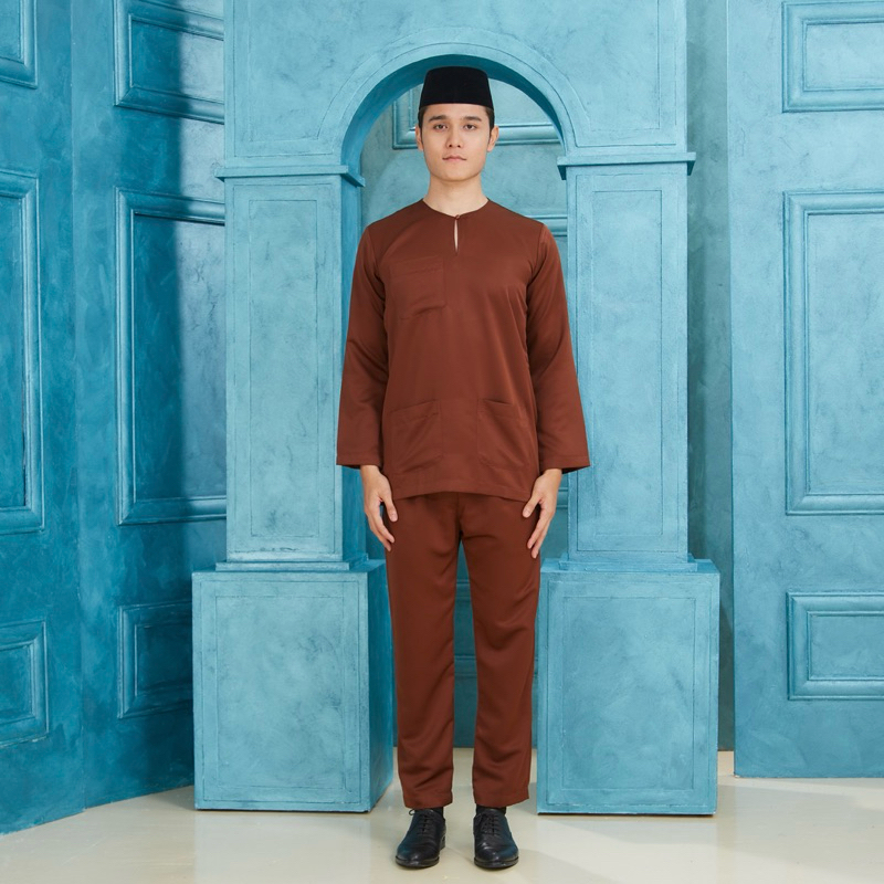 Baju Melayu Johor Baju Melayu Teluk Belanga Dark Brown Baju Melayu ... Baju Melayu Johor Baju Melayu Teluk Belanga Dark Brown Baju Melayu ...
