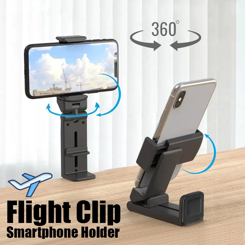 Airplane Flight Clip Universal Phone Holder Adjustable 360° Portable ...